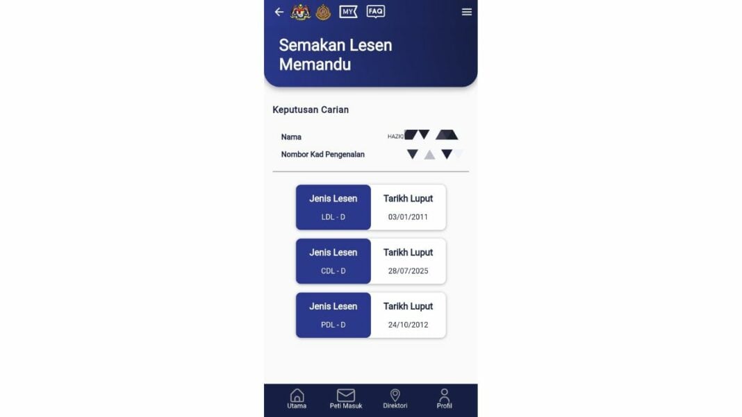 Cara Daftar MyJPJ untuk Semak Lesen Memandu & Cukai Jalan