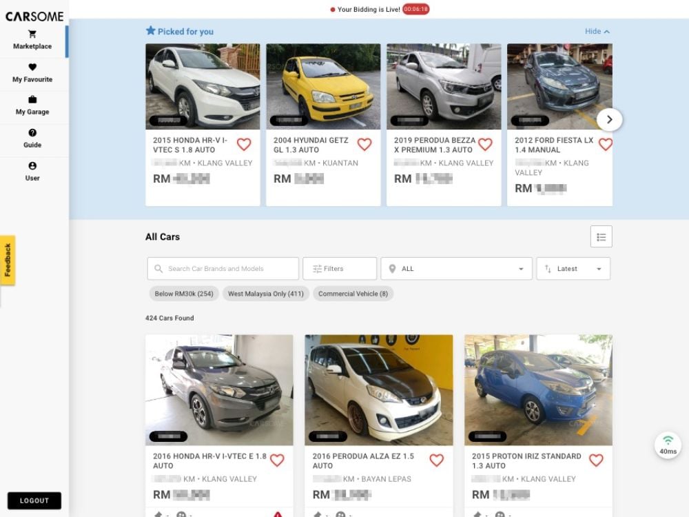CARSOME Dealer Dashboard: Top Car Bidding Features You Should Know