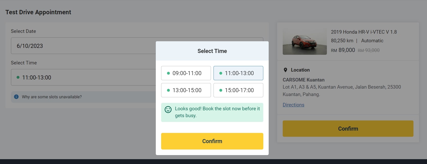 Buying a Car from Carsome? Here’s How to Book a Test Drive