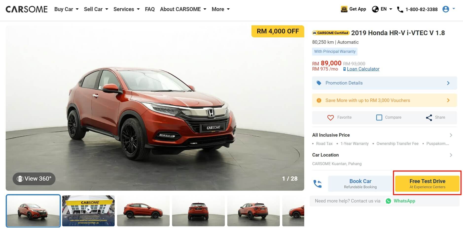 Buying a Car from Carsome? Here’s How to Book a Test Drive